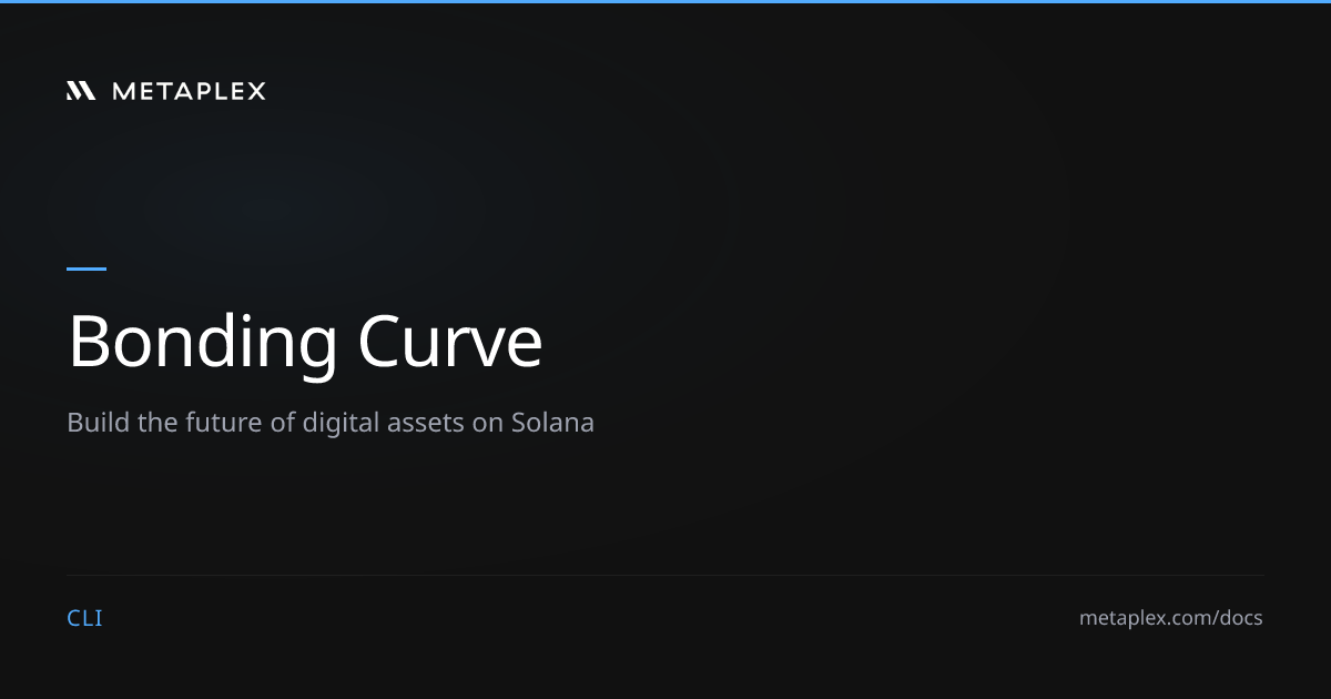 Bonding Curve | Metaplex CLI